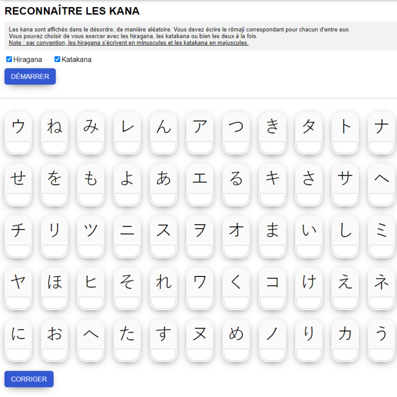 Exercice de japonais - Heelio